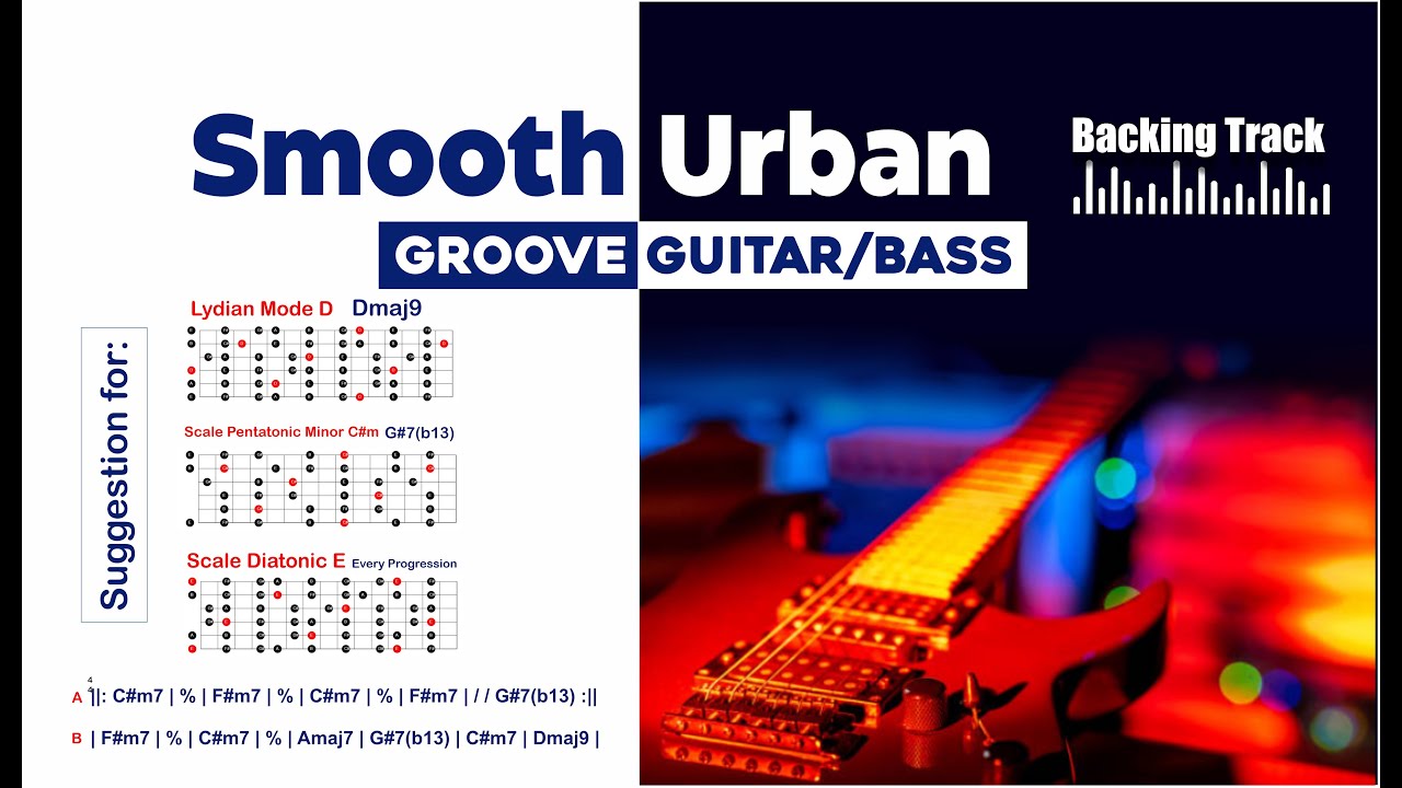 Smooth Urban Groove Guitar - Backing Track for improvise - YouTube