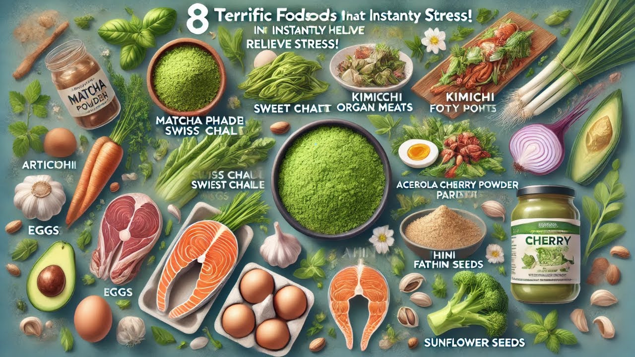 18 Terrific Foods That Instantly Help Relieve Stress! - YouTube