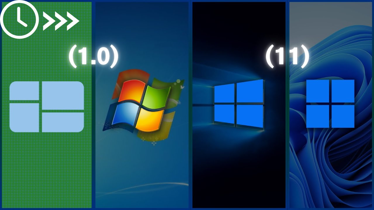 Evolución de: Microsoft Windows (1.0 - 11) - YouTube