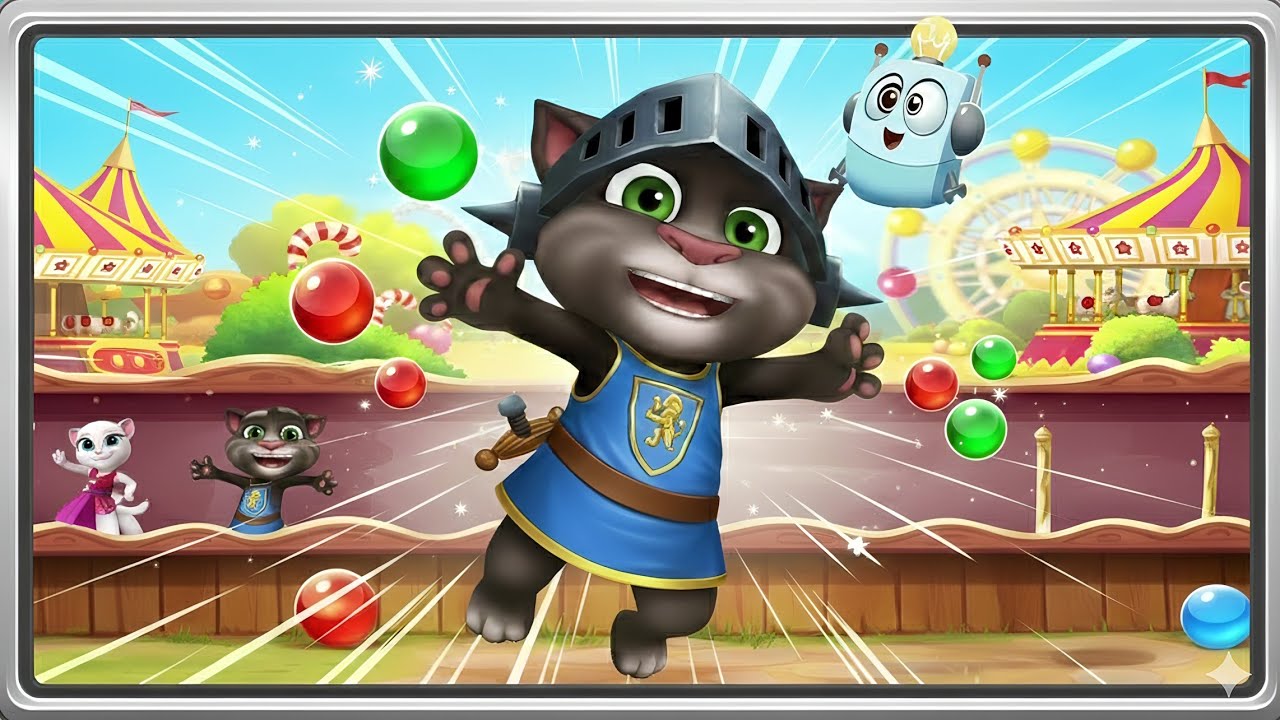 Talking Tom Bubble Shooter Gameplay Android ios - YouTube
