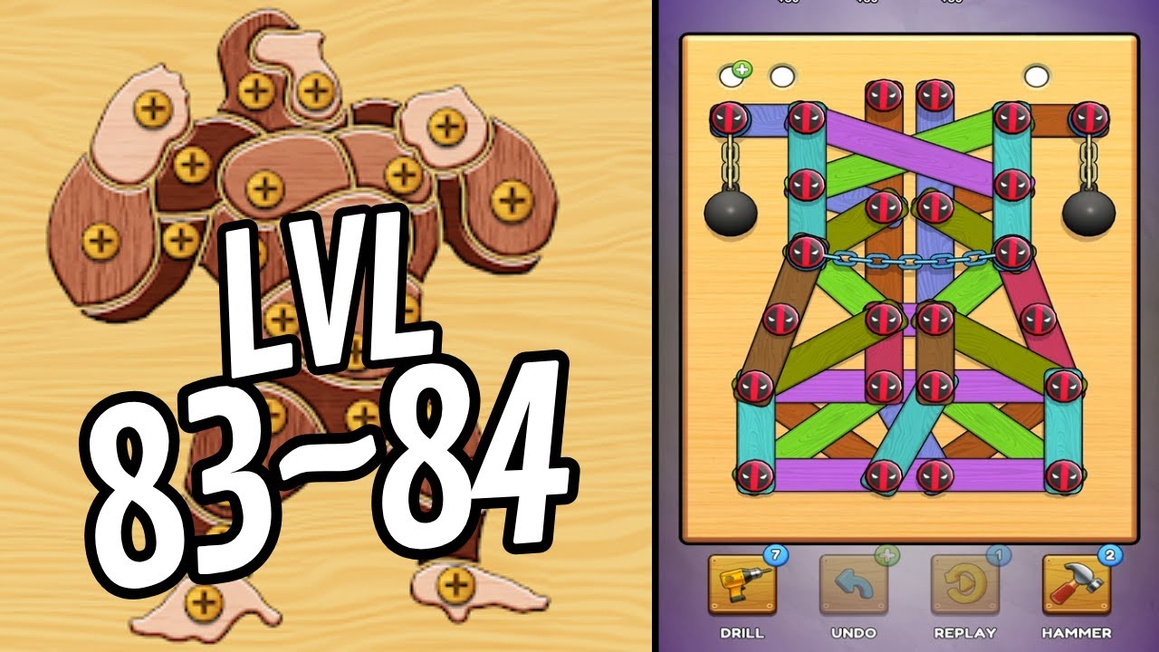 🏅 NUTS & BOLTS 3D: Screw Master 🤪 Level 83~84 🧩 Gameplay Walkthrough - YouTube