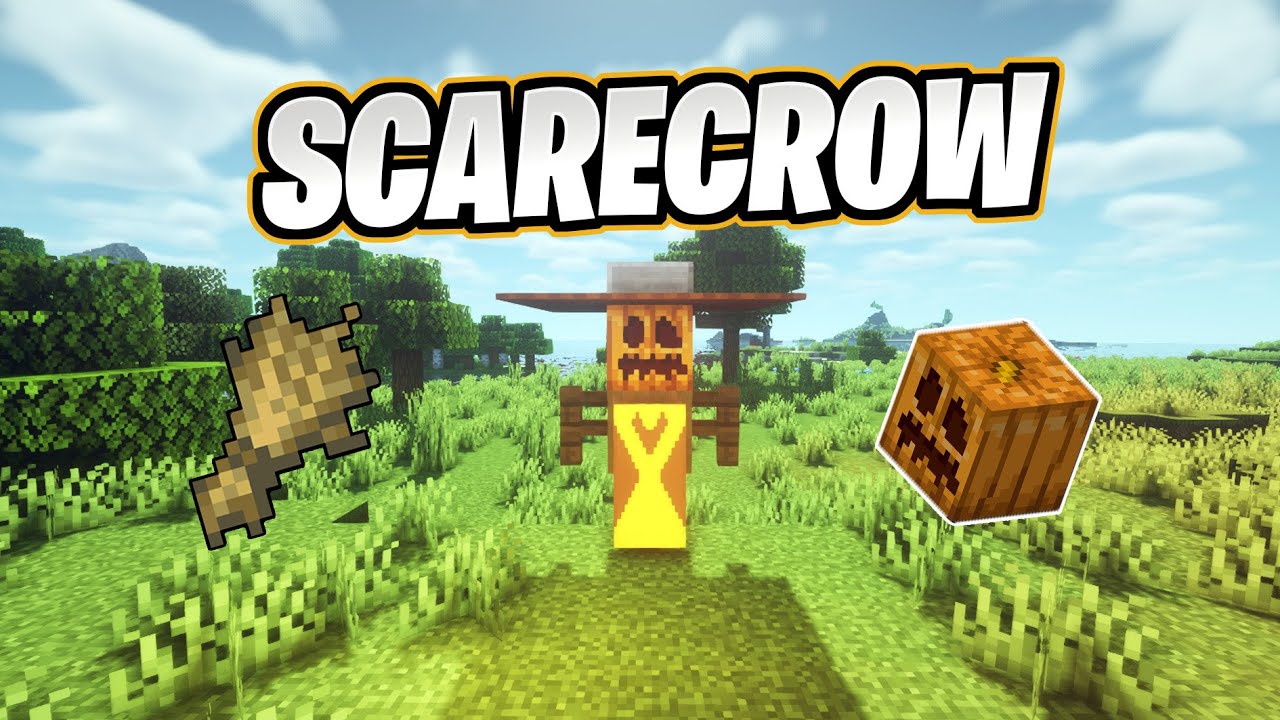 Minecraft: Scarecrow Tutorial - YouTube