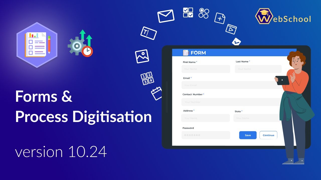 Forms & Process Digitisation within WebSchool – version 10.24 - YouTube