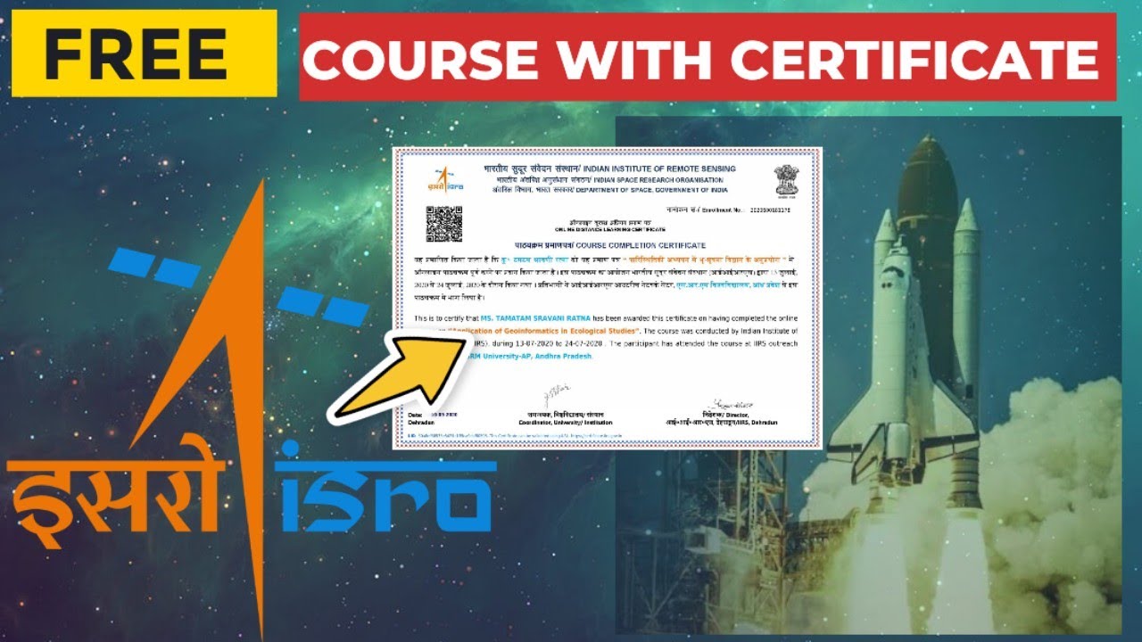 ISRO free Courses 2024 | Free Online courses With Certificate ...