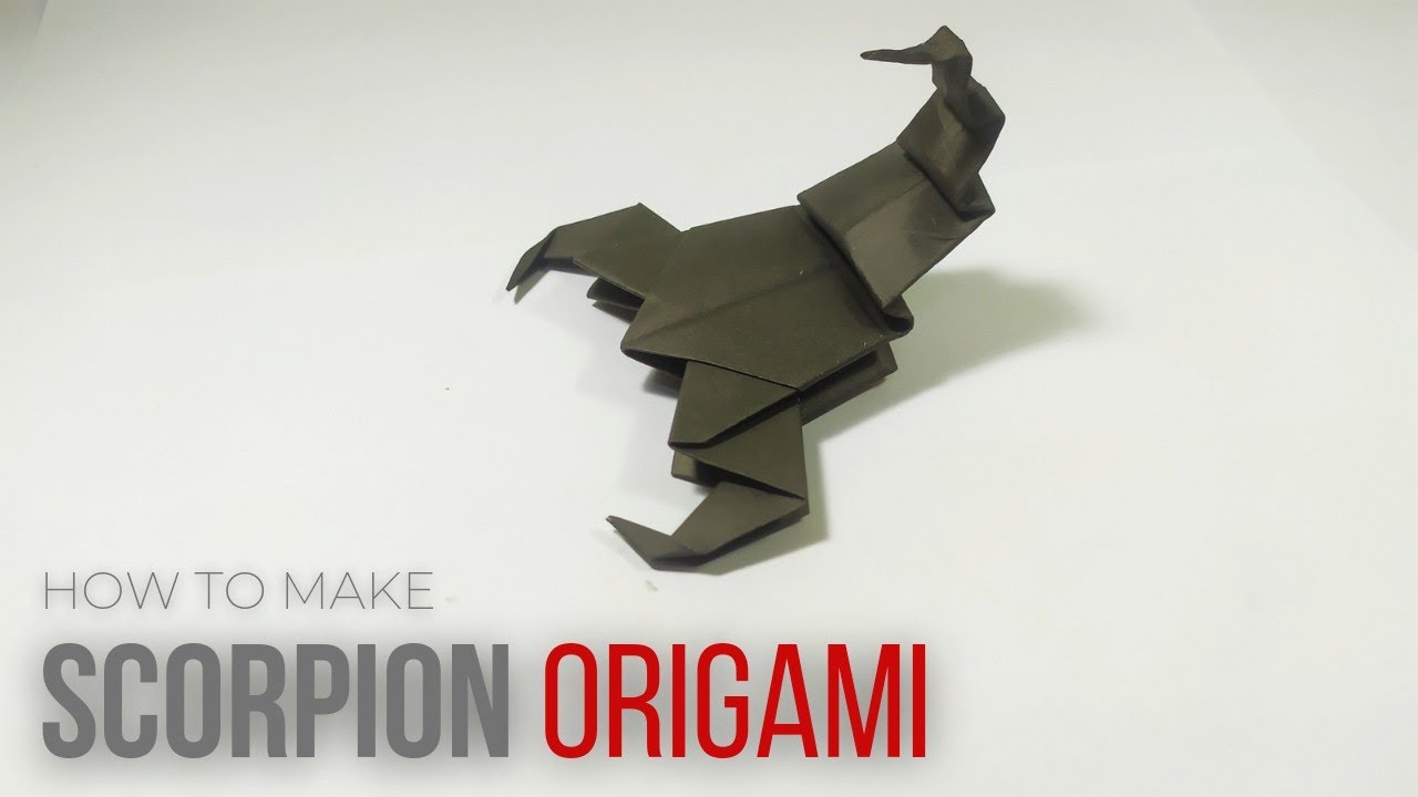 How To Make Scorpion Origami | Cara membuat KALAJENGKING DARI KERTAS ...