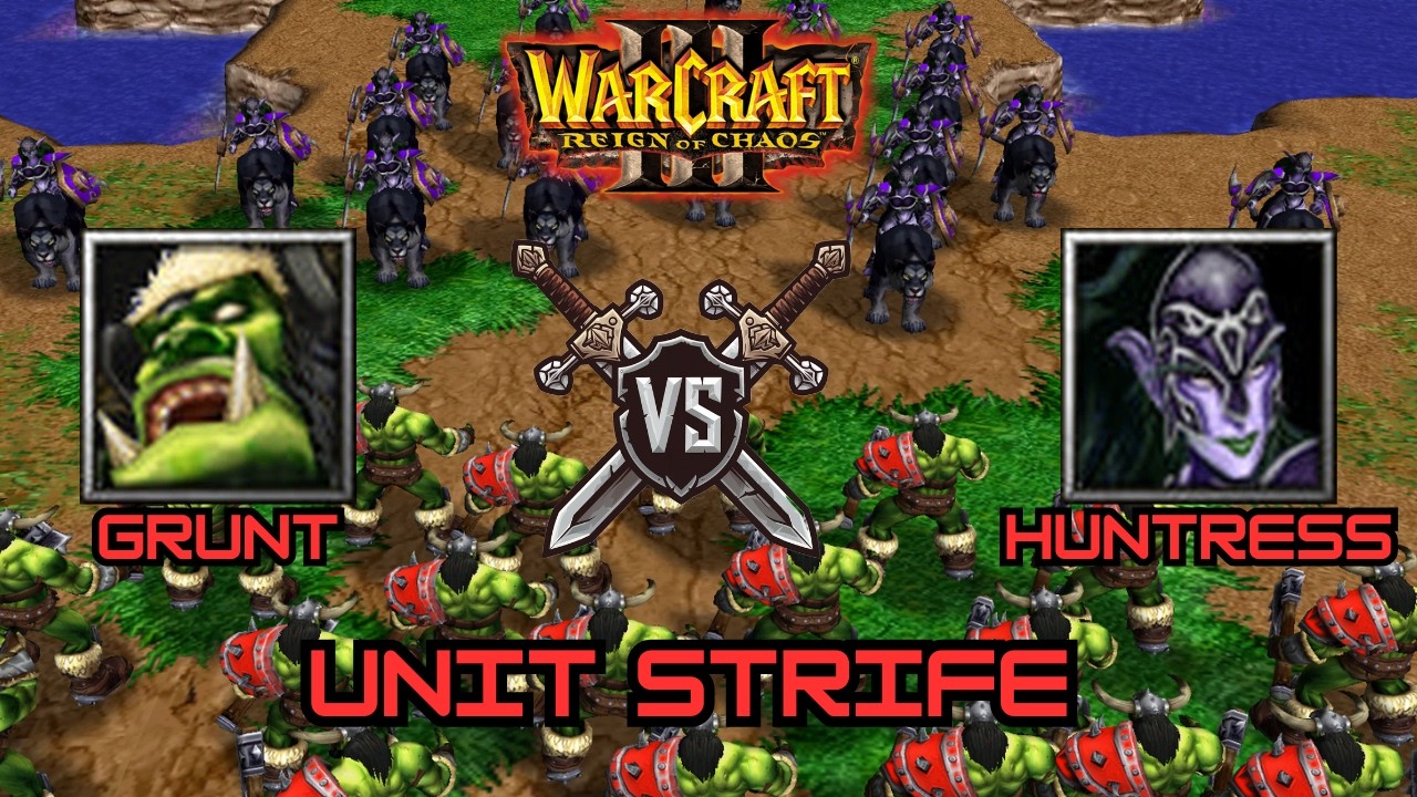 Grunts Vs. Huntresses (No Upgrades & Max Upgrades) - Warcraft 3 Unit ...