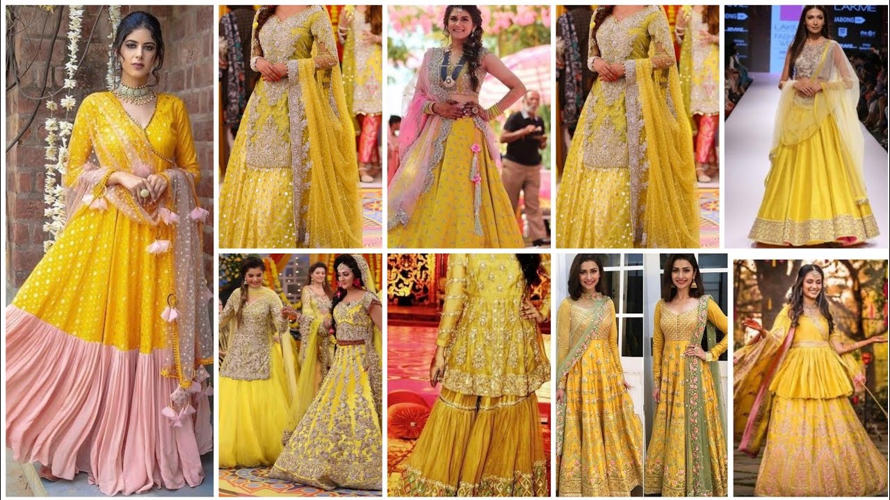 Haldi colours combination ideas casual & party wear suit kurti dress ...