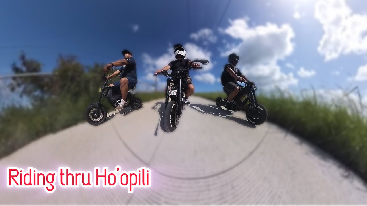 We Ride Thru Ho’opili with Da Minis #adventchadiaries #fiido - YouTube