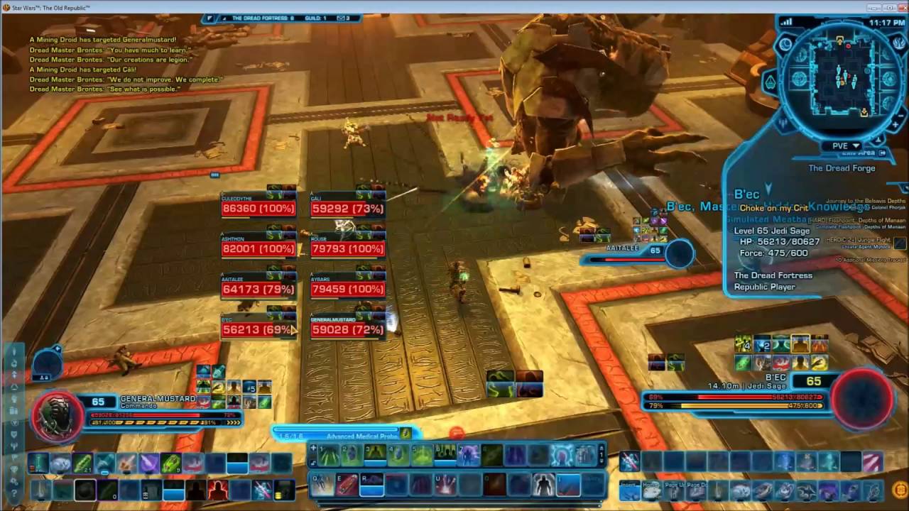 SWTOR dread fortress hm guide - YouTube