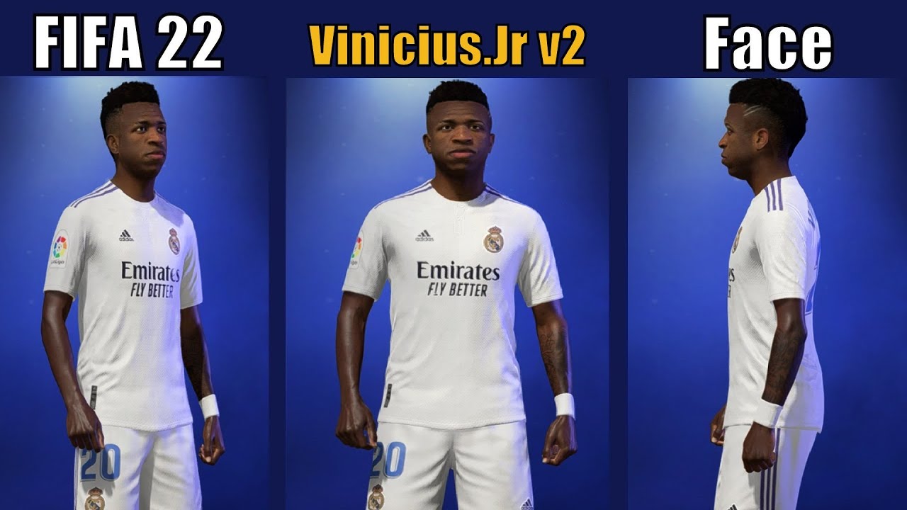 FIFA 22, Vinicius.Jr v2 Face Mod For Pc - YouTube