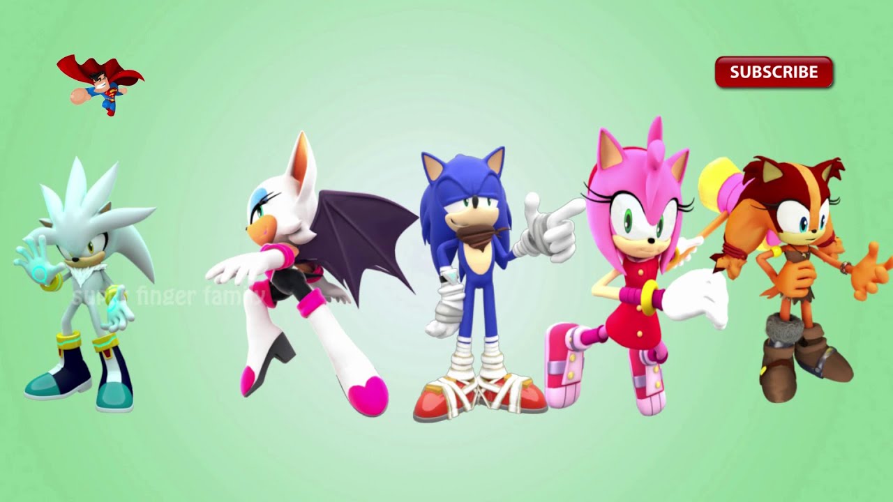 Sonic Boom Finger Family Super Finger Family Children Rhymes - YouTube