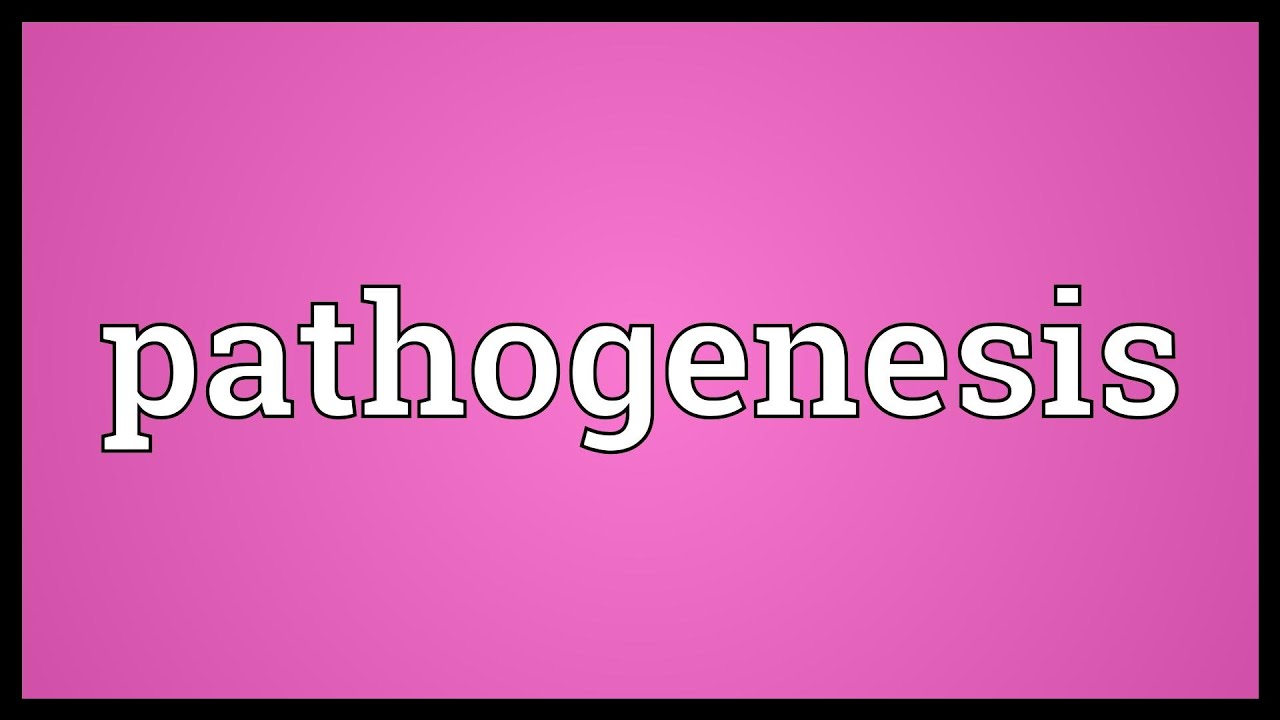 Pathogenesis Meaning - YouTube