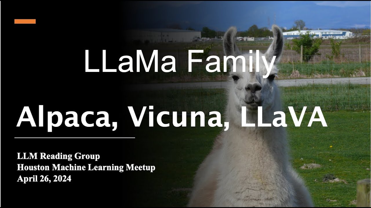 LLaMa Family: Alpaca, Vicuna and LLaVA - YouTube
