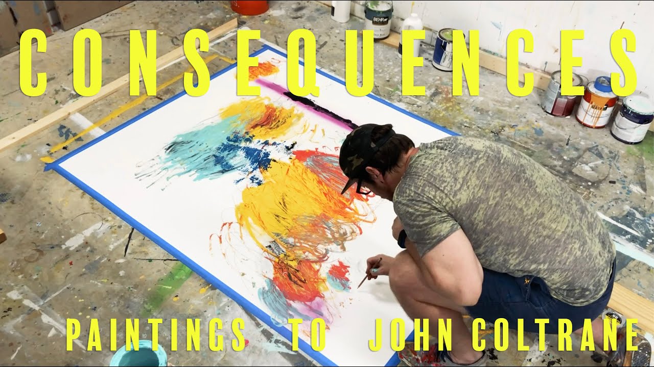 Abstract Expression: Acrylic Painting on Paper to John Coltrane. - YouTube