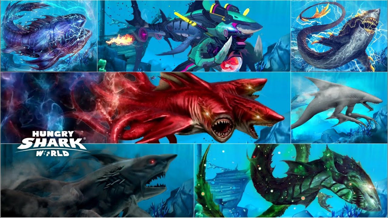 ALL COOLEST SHARK CONCEPT NEW 2022 - Hungry Shark World - YouTube