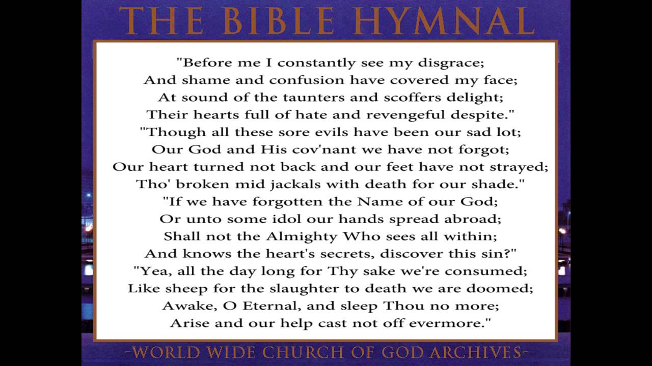35.AWAKE, O ETERNAL!-The Bible Hymnal of the Worldwide Church of God ...