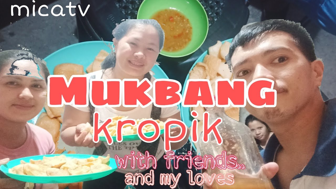 Mukbang with friends// #cropik with 🔥spicy venegar - YouTube