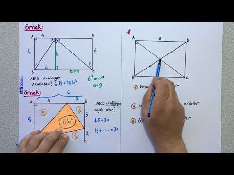 DİKDÖRTGEN konu anlatımı ve soru çözümü