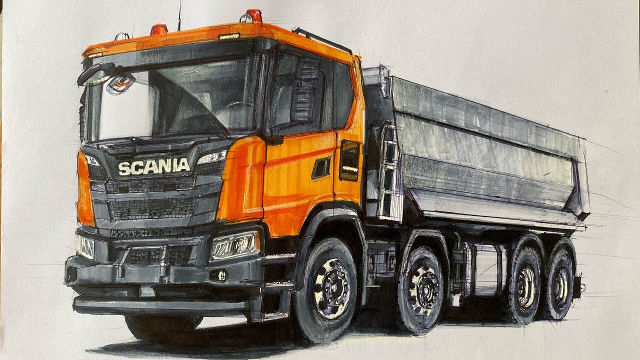 How To Draw A Scania Truck at Denise Hochstetler blog