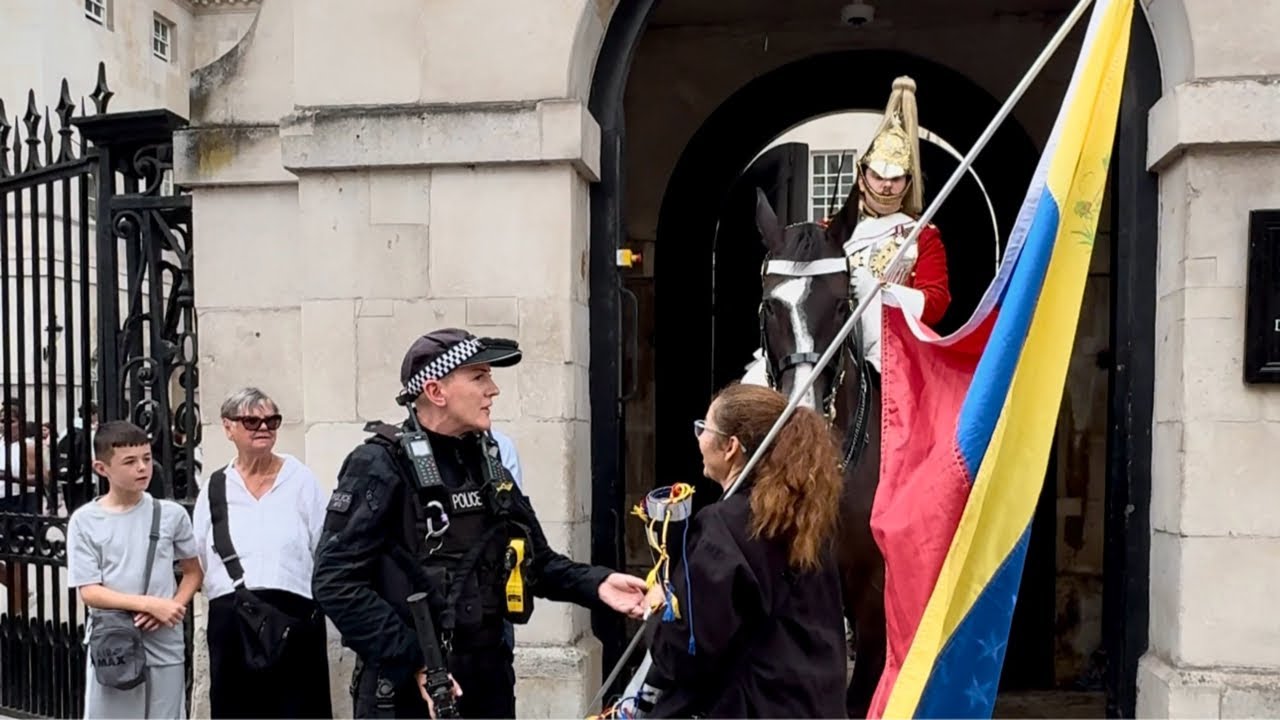 "Swift Action: Armed Guard Restores Order at Horse Guards Parade in London!" - YouTube