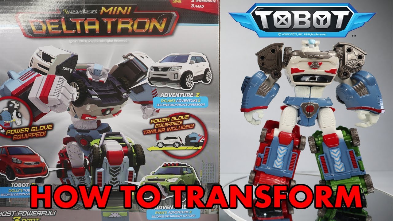 Tobot: How to Transform and Combine Mini Delta Tron? 3 TOBOT CARS ...