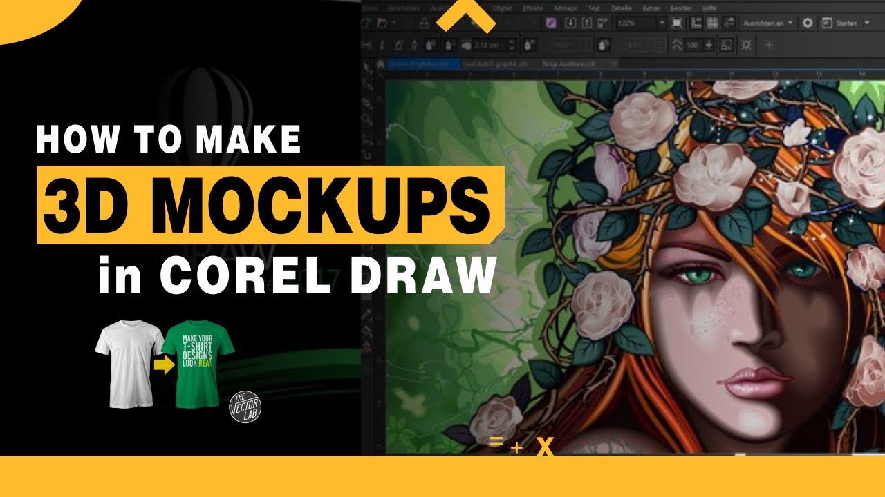 How to Make 3D Mockups in Corel Draw - YouTube