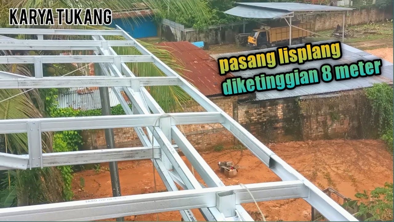 Cara Memasang Lisplang Kanopi Ruko Lantai 2 Dari Bajaringan - YouTube