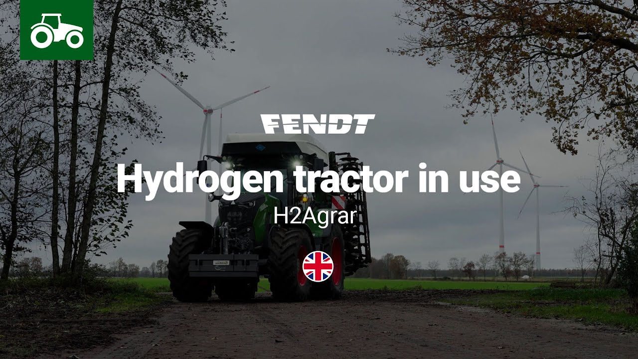 Fendt hydrogen tractor in use | H2Agrar project, Lower Saxony; Germany ...