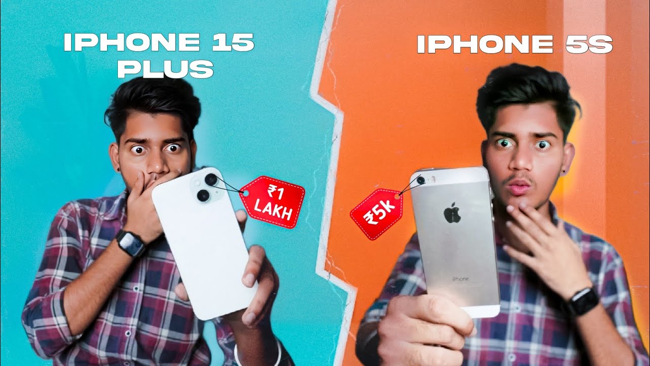 Evolution of iPhones: iPhone 15 Plus vs iPhone 5s !! - YouTube