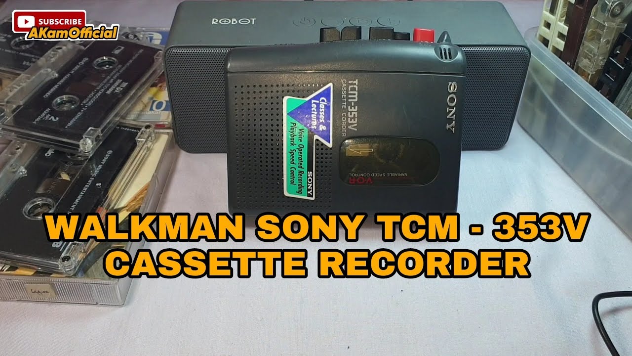 Review Walkman Sony TCM - 353V Cassette Cordee - YouTube