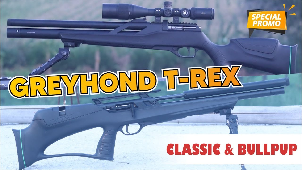 SENAPAN PCP IMPORT TERBAIK!!! PCP GREYHOUND T-REX BULLPUP | PCP ...
