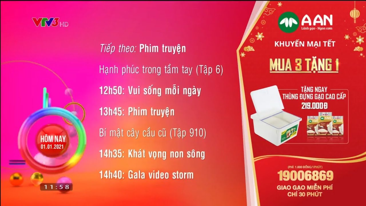 VTV3 HD ident 2021 - GTCT 12h - 0h 2/1 (11h58, 1/1/2021) - YouTube