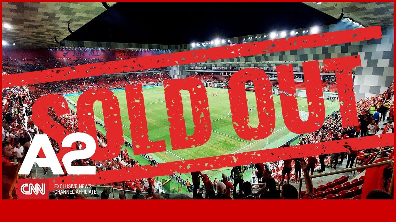 🔴Shiko LIVE: SOLD OUT! Stadiumi plot, 22 mijë bileta të shitura. Shqipëria pa mungesa me ...