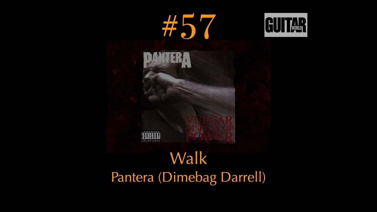 Guitar World's top 100 solos - #57 Walk Cover (Dimebag Darrell, Pantera ...