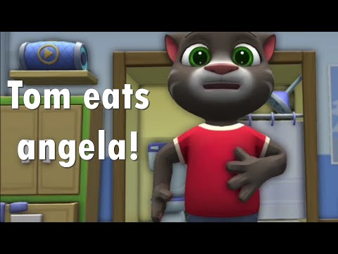 Talking Tom eats angela (Talking Tom Vore)