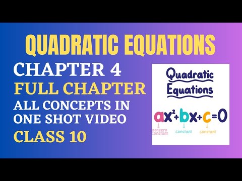 class 10/ Mathematics/Chapter 4/NCERT/Quadratic equations/full chapter ...