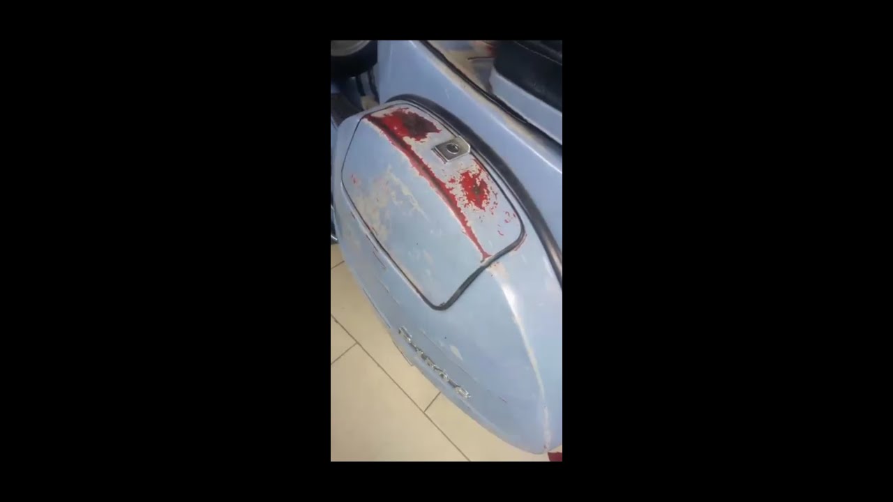 VESPA PS STRADA 1986 ORIGINAL PAINT MEREDIAN BLUE - YouTube