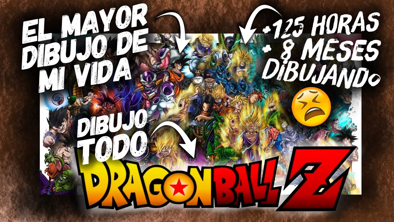DIBUJO TODO DRAGON BALL Z / El mayor dibujo de toda mi vida - Dibujo ...