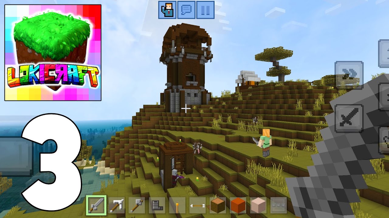 Lokicraft 2023 Update- NEW SURVIVAL GAMEPLAY PART 3 (PILLAGERS) - YouTube