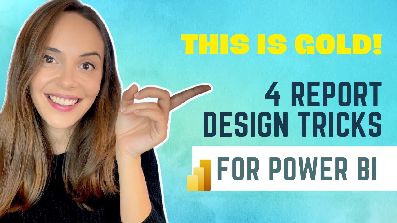 4 Power Bi Report Design Tricks This Is Gold Youtube
