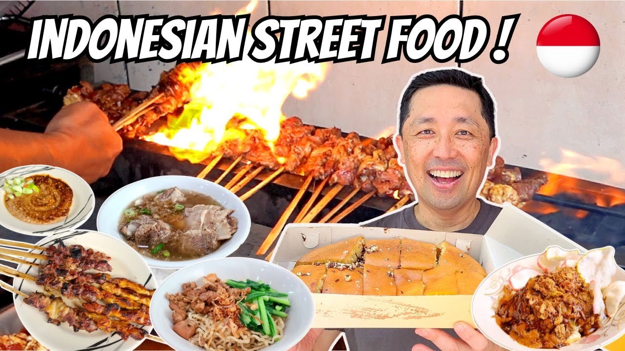 Eating the BEST Indonesian Street Food in Jakarta 🇮🇩 Indonesia Street ...