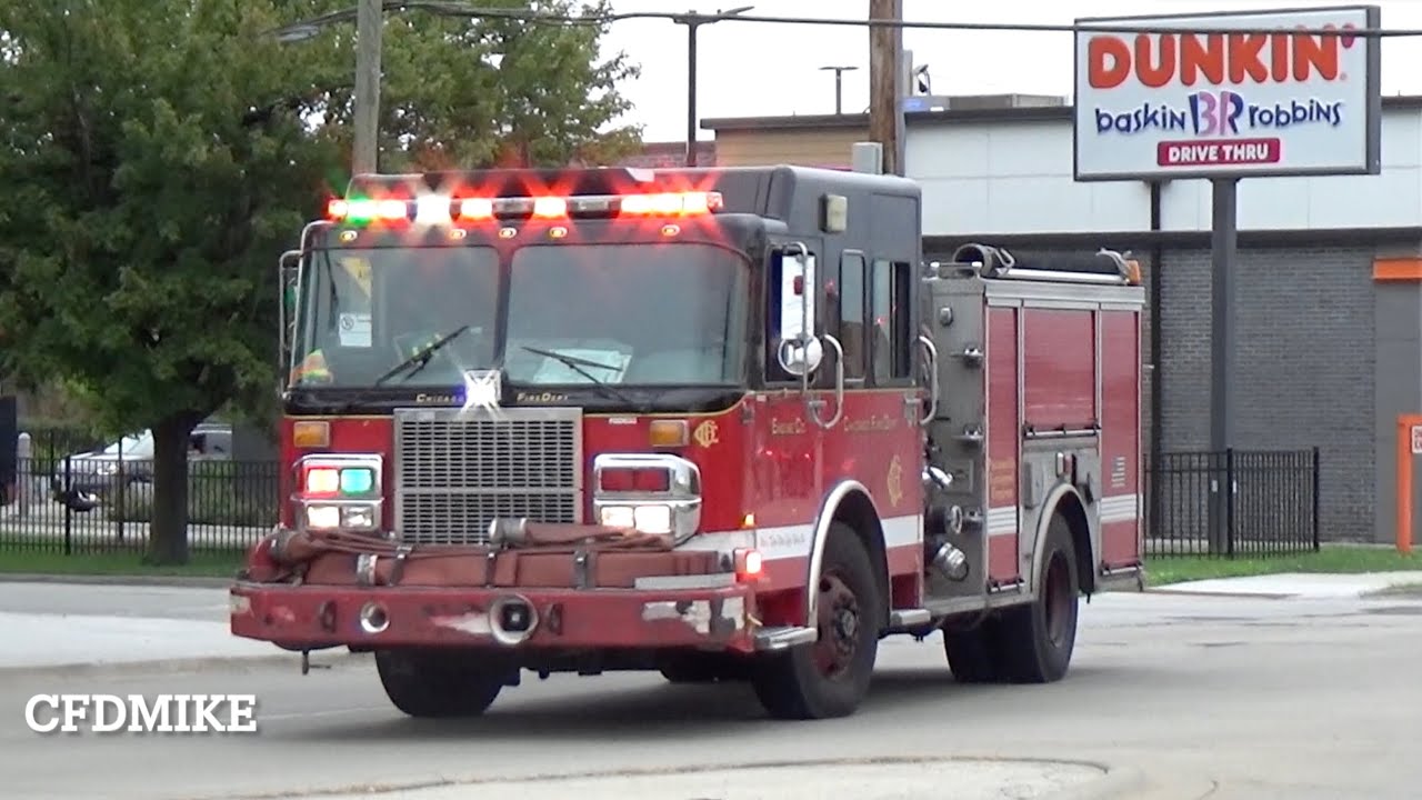 Chicago Fire Department Engine 74 (Spare) Responding - YouTube