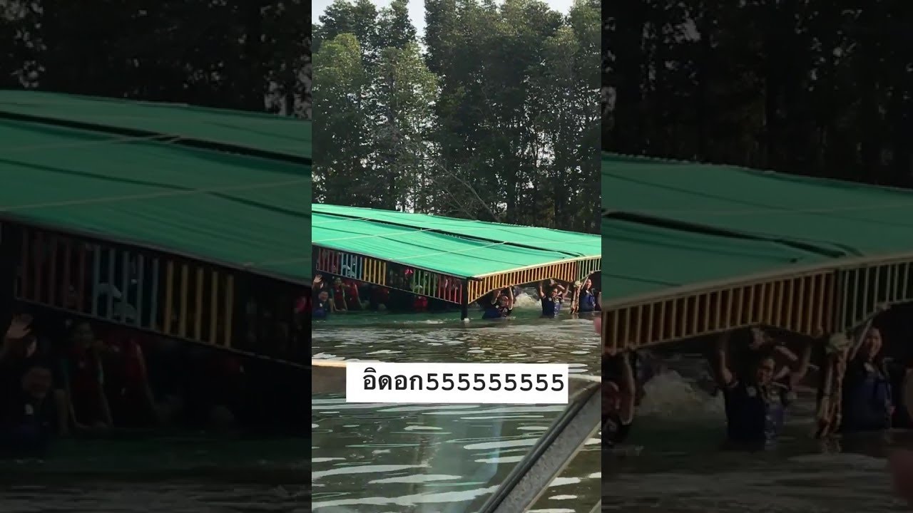 Barely Floating Pontoon Boat || ViralHog - YouTube