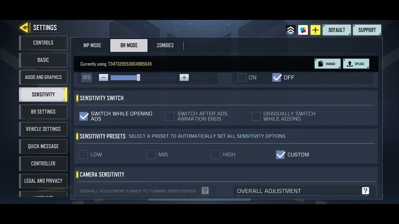 LATEST SETTING IN COD MOBILE BR sensitivity and hud layout 0 recoil( I ...