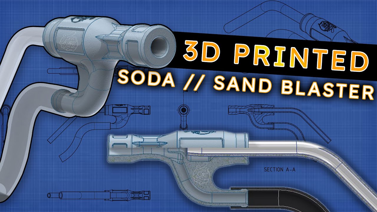 DIY 3D Printed Soda/Sand/Media Blaster - Design and Build - YouTube