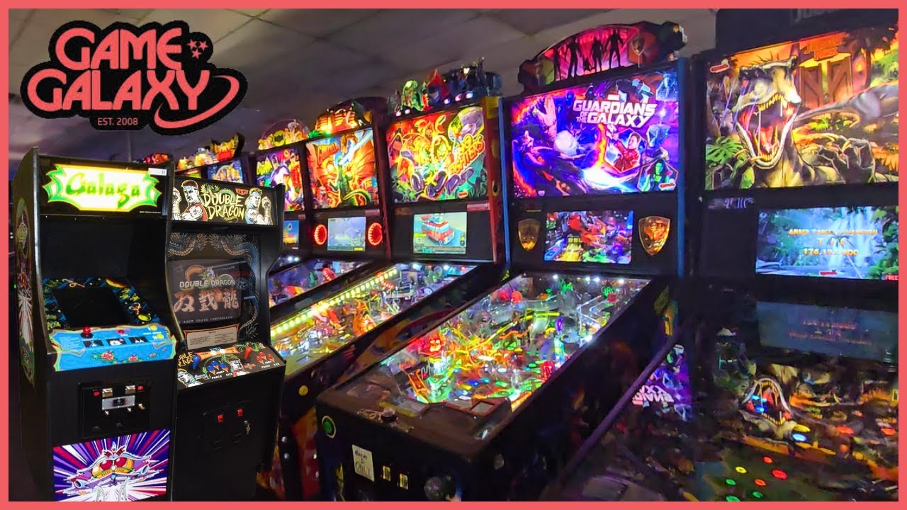Playing Retro Arcade Games And Pinball At Game Galaxy | Lunch At Karin ...