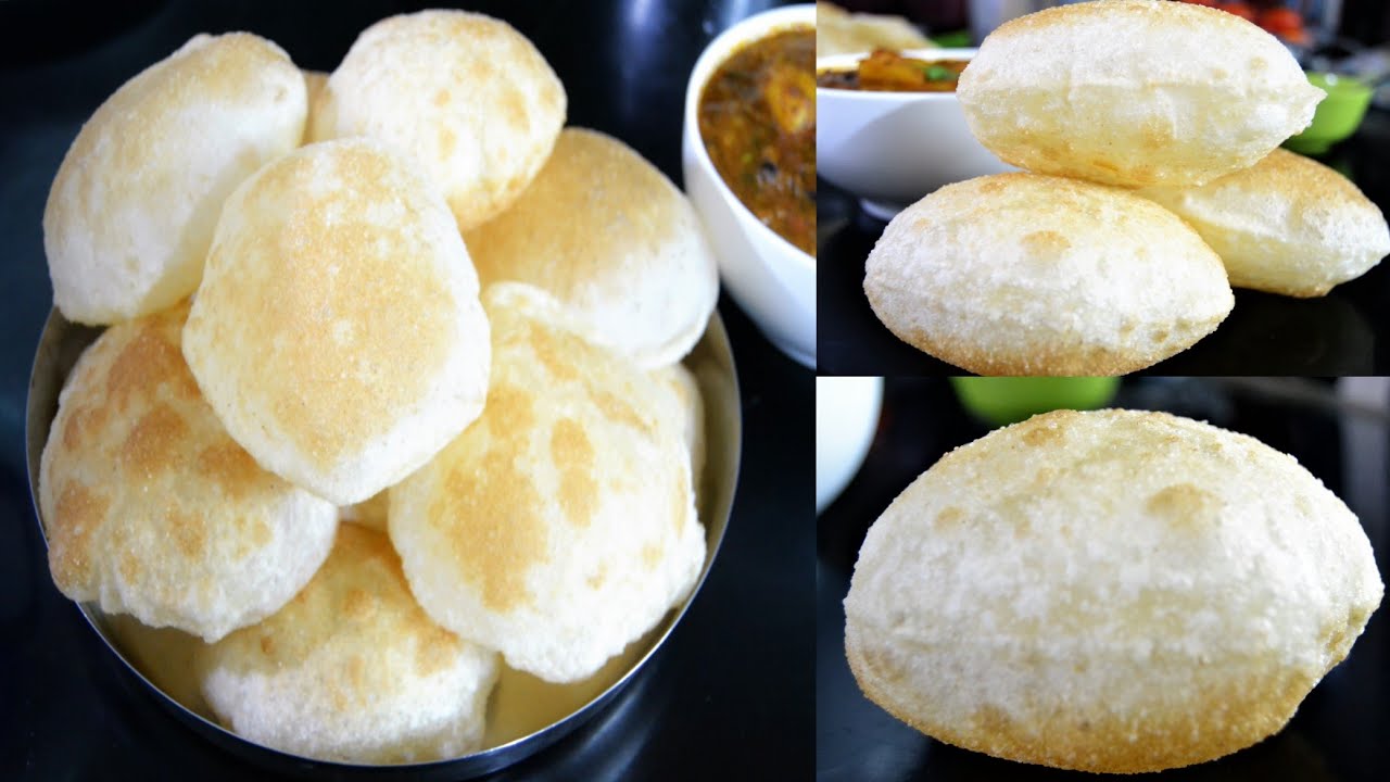 ഒട്ടും എണ്ണ കുടിയ്ക്കാതെ...പൂരി ഇങ്ങനെ ഉണ്ടാക്കി നോക്കൂ 👌😋/Rava Poori ...