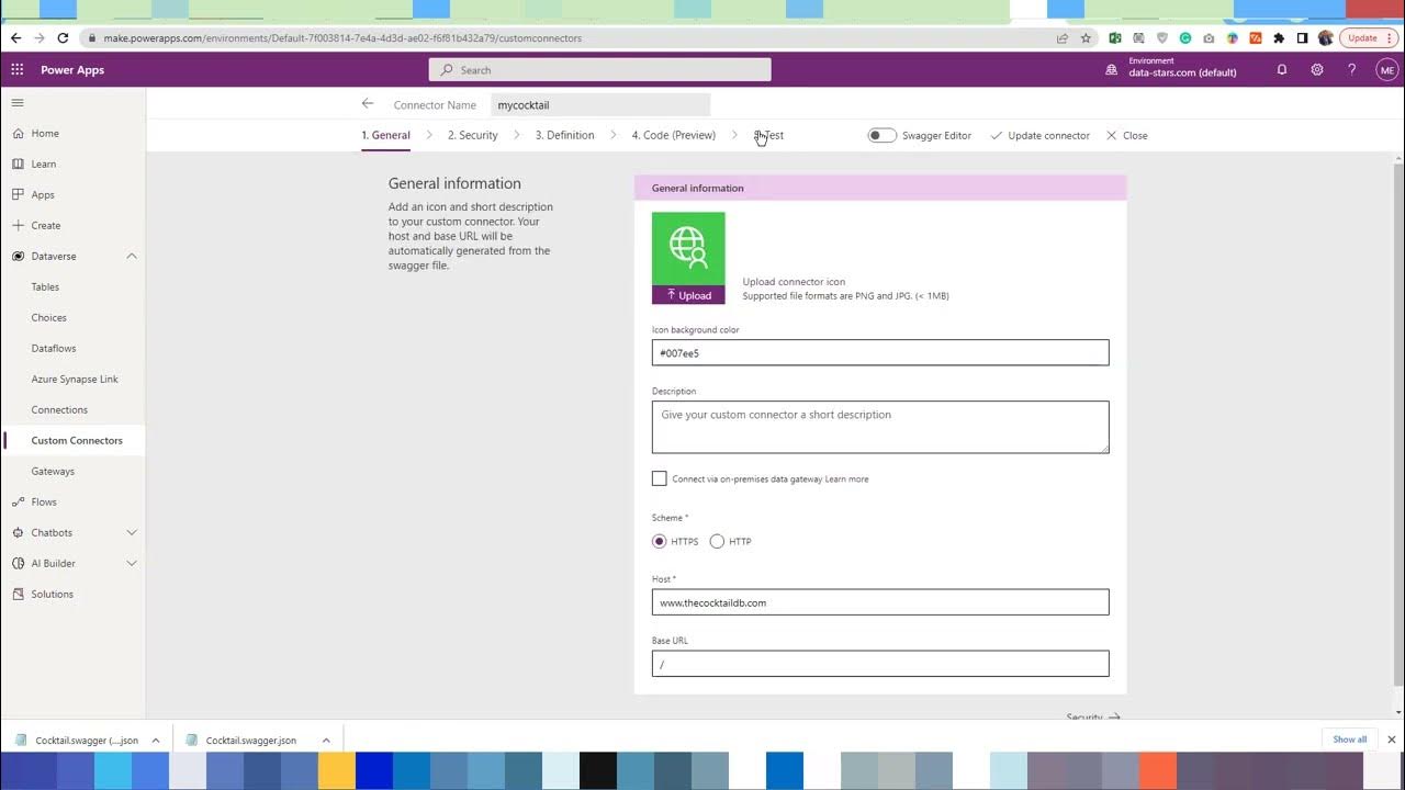 PowerApps custom API connector - YouTube