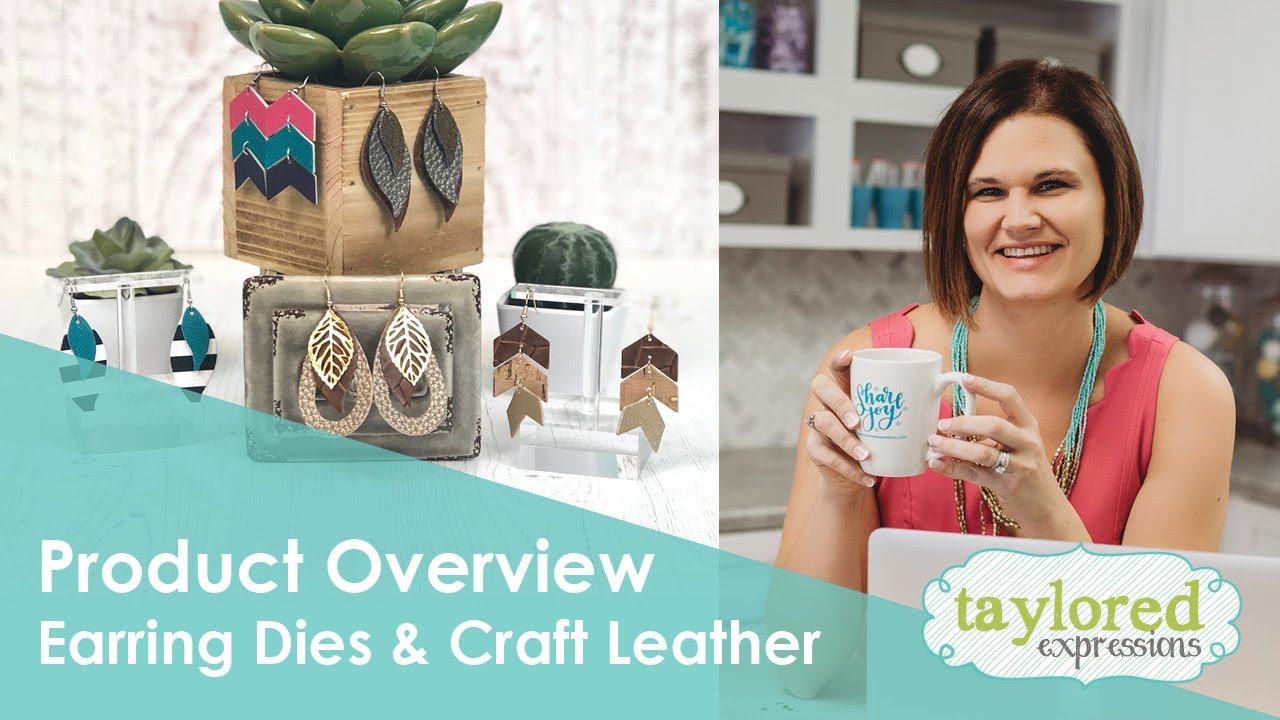 Handmade Earrings: Dies & Craft Leather Overview - YouTube