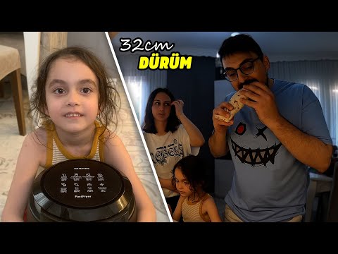 Kız Kardeşlerim İle 32cm Dürüm Yaptık